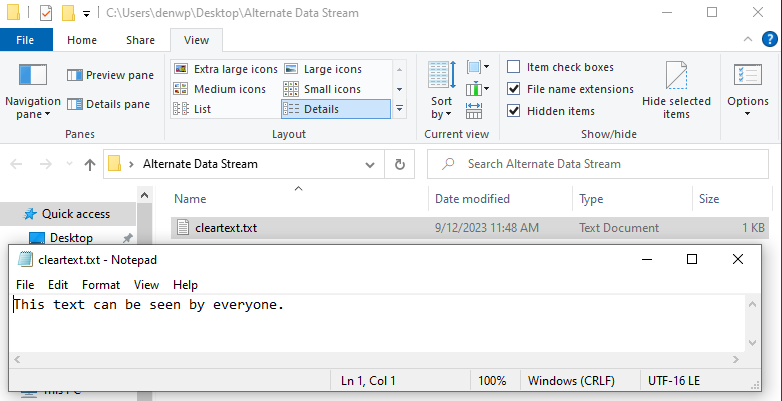 Unveiling the Stealth: How Malware Hides Using Alternate Data Streams